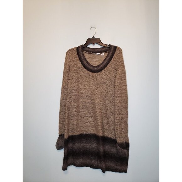 Cato | Dresses | Cato Woman 8 2w Mini Sweater Dress Scoop Neck Pullover ...